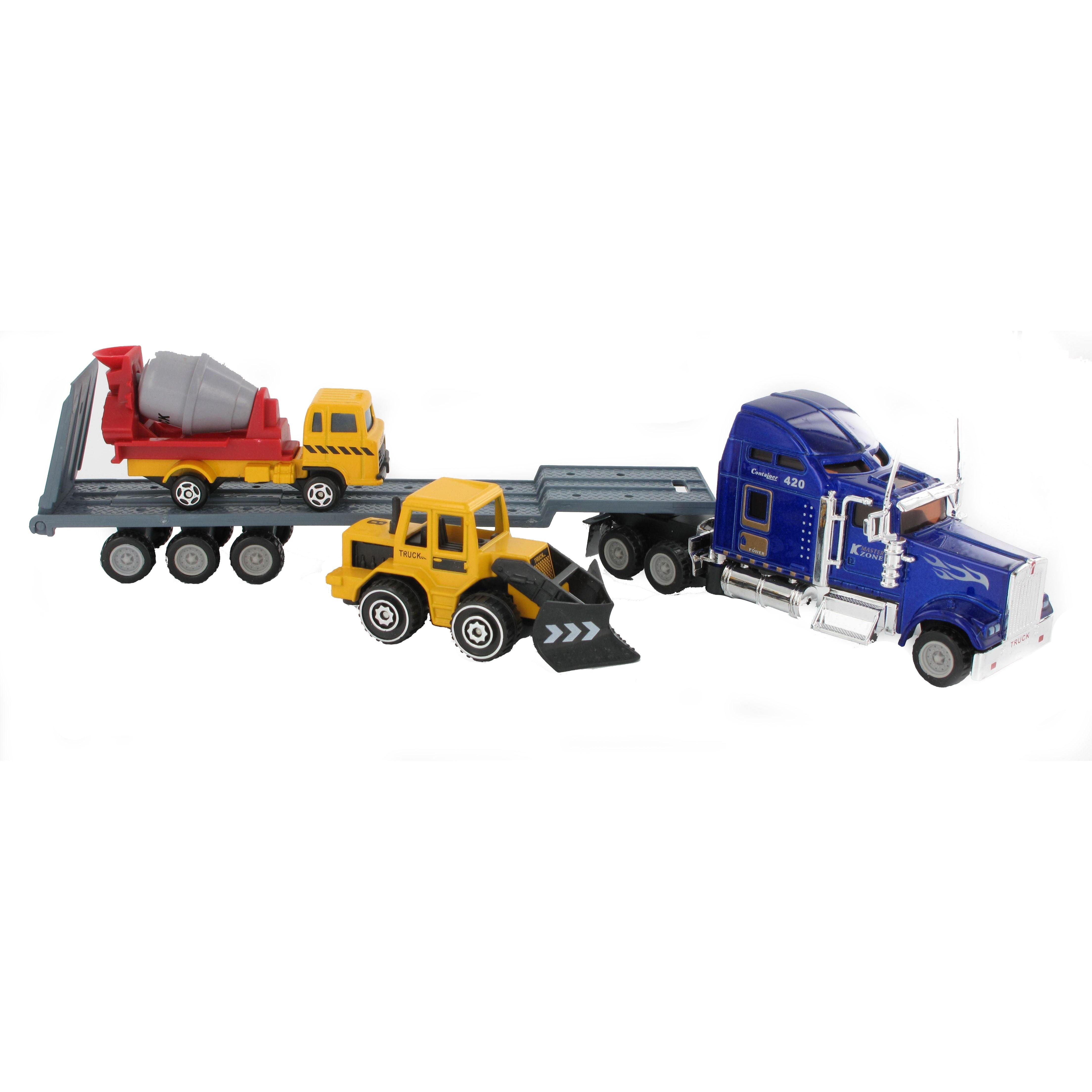 🚛 Semi Trailer Truck Set – Tanker, Coal Truck, Cattle Truck & Ship ...